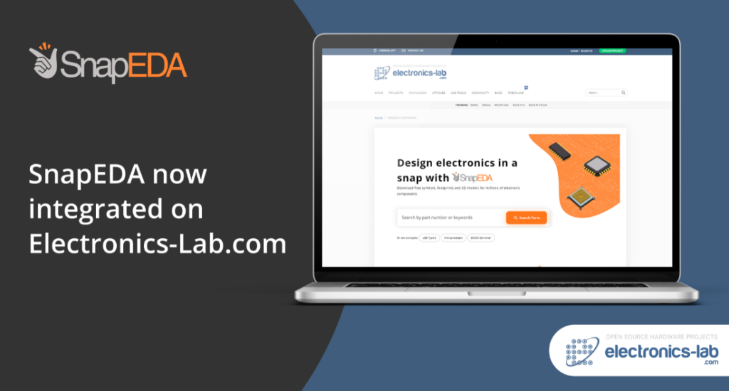 Introducing SnapEDA on Electronics-lab.com – SnapMagic Blog